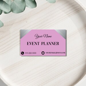 Event Planner Business Card Template, Event Planner Card, Event Planner ...