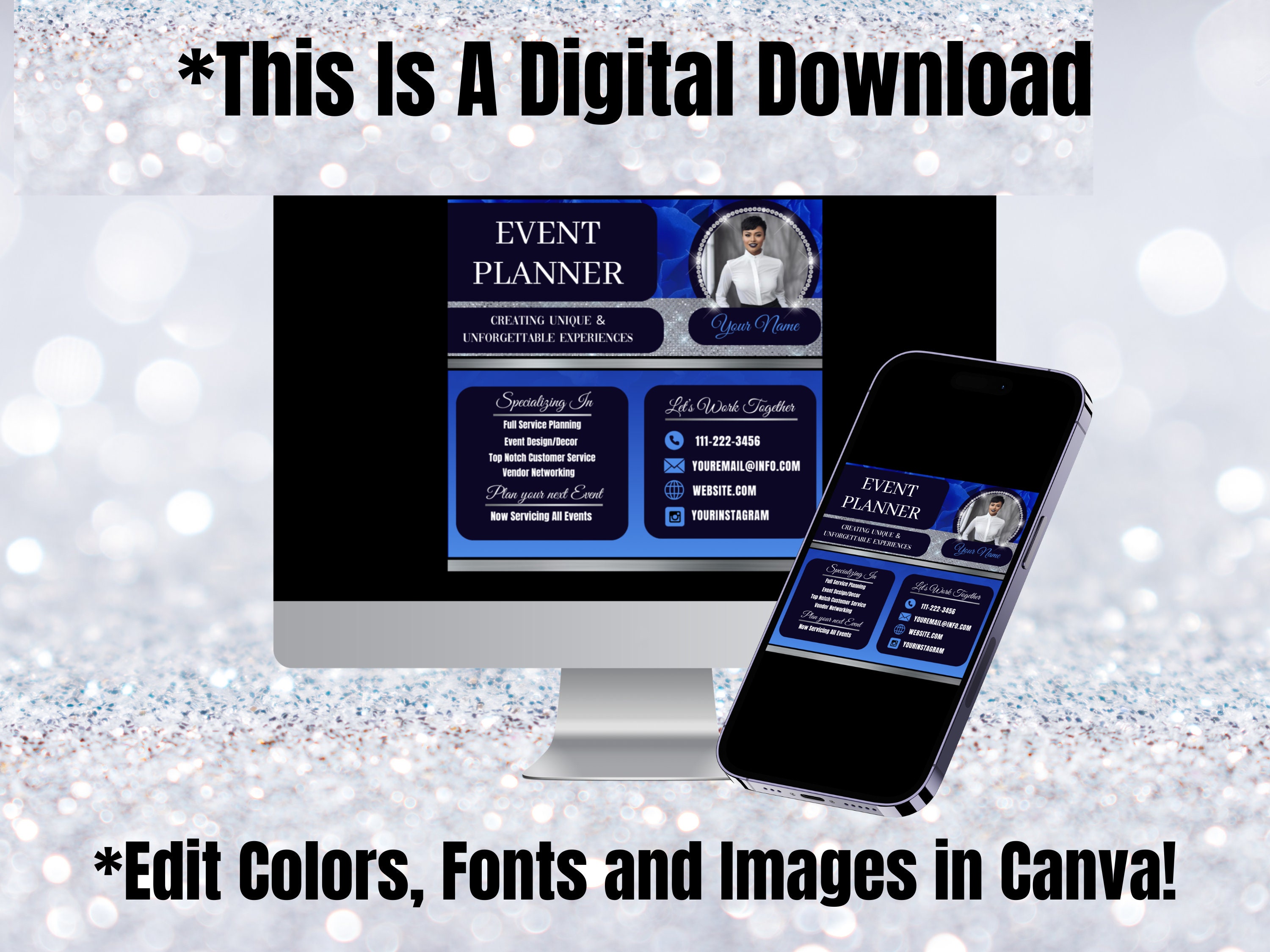 Event Planner Flyer, Event Designer Flyer, DIY Event Coordinator Flyer ...