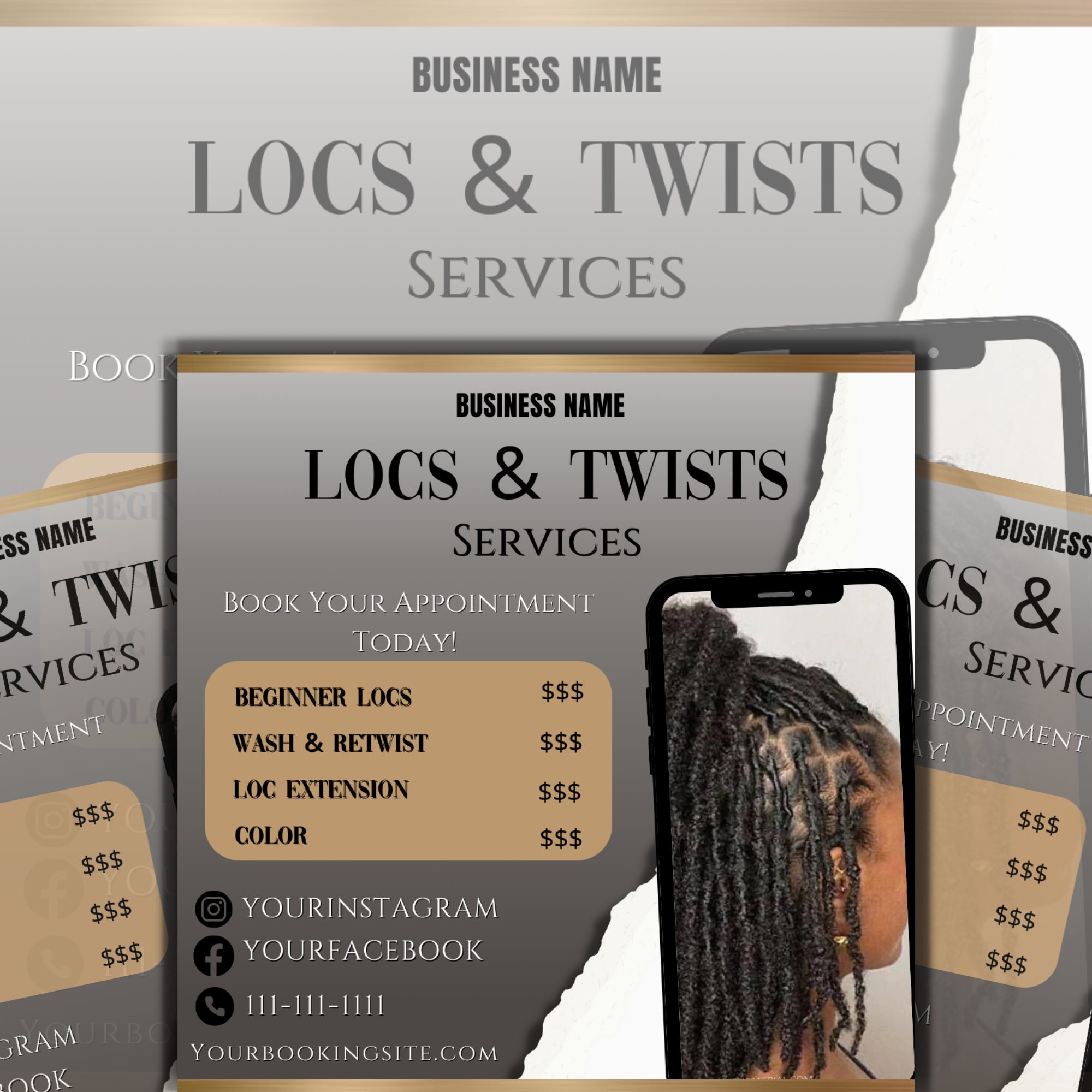 Loctitian Flyer, Locs Flyer, Retwist Flyer, Loc Specials, Loc Flyer ...