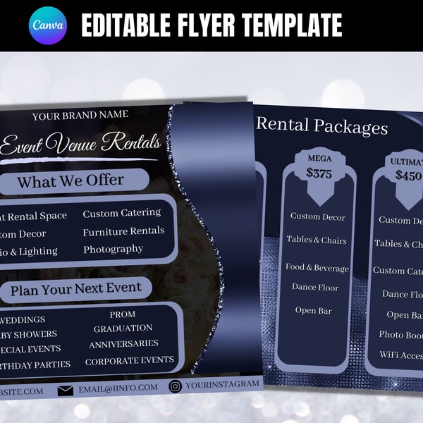 Party Venue Price List - Etsy