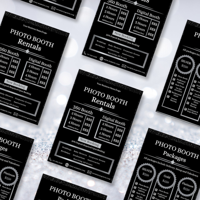 360 Photo Booth Flyer Template: DIY Event Advertising (canva) - Etsy