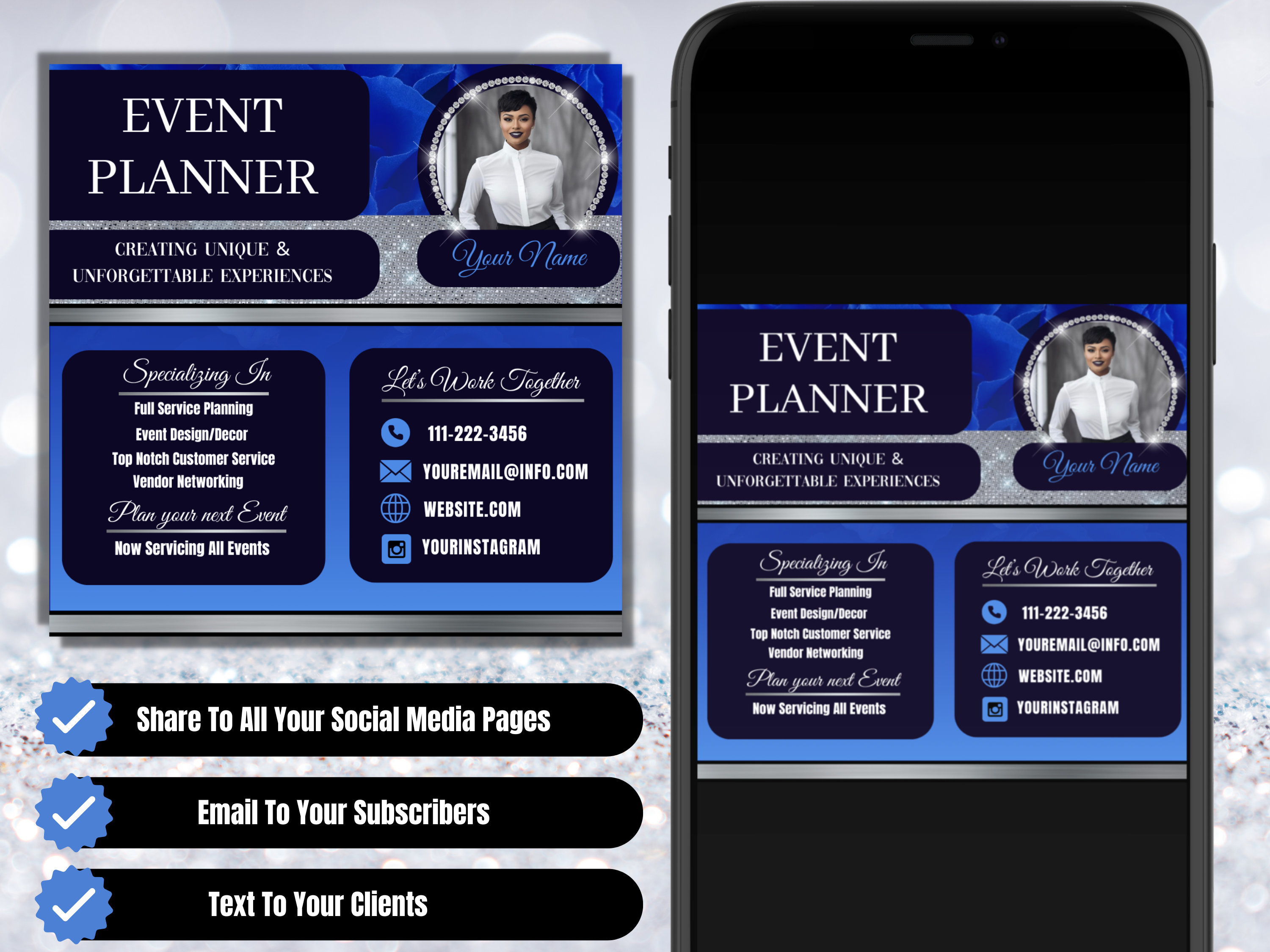 Event Planner Flyer, Event Designer Flyer, DIY Event Coordinator Flyer ...