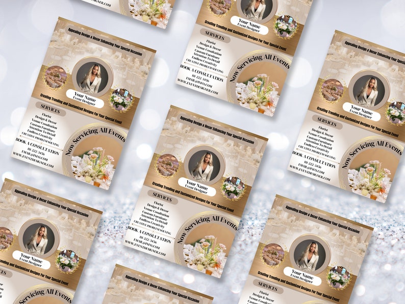 Event Designer Flyer Template, Event Florist Flyer, Design and Decor ...