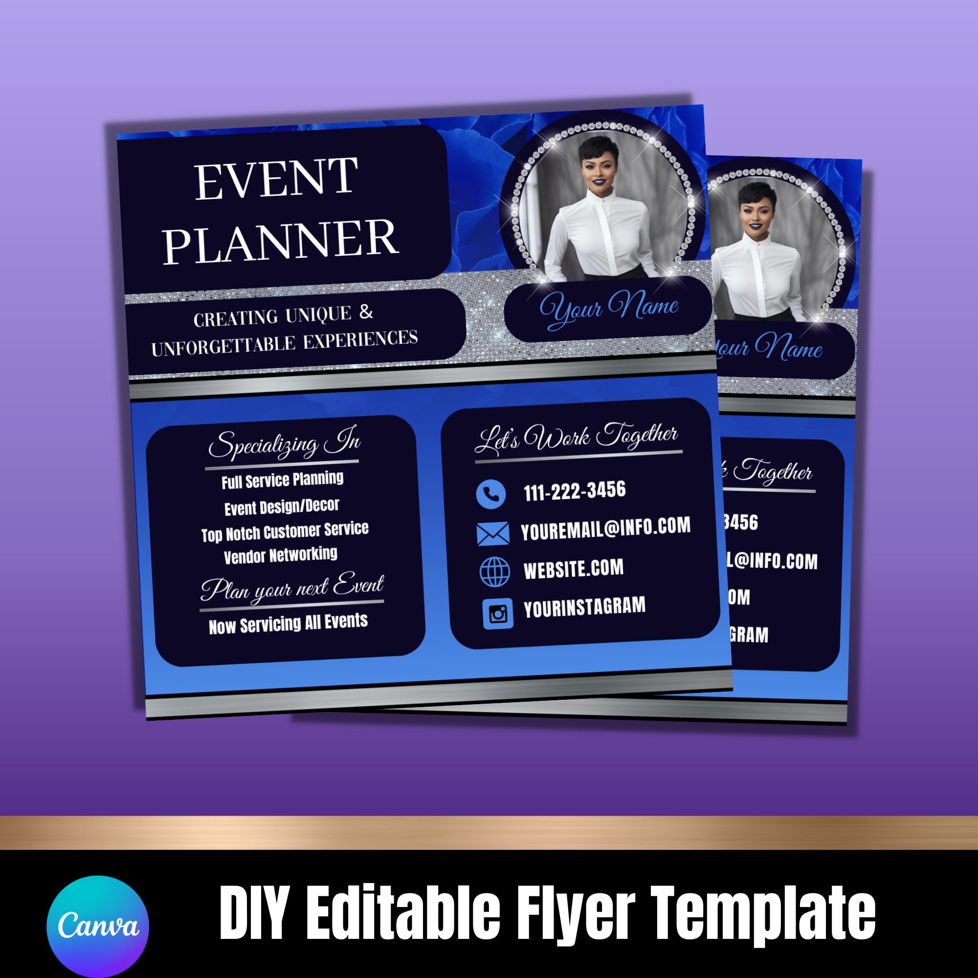 Event Planner Flyer, Event Designer Flyer, DIY Event Coordinator Flyer ...