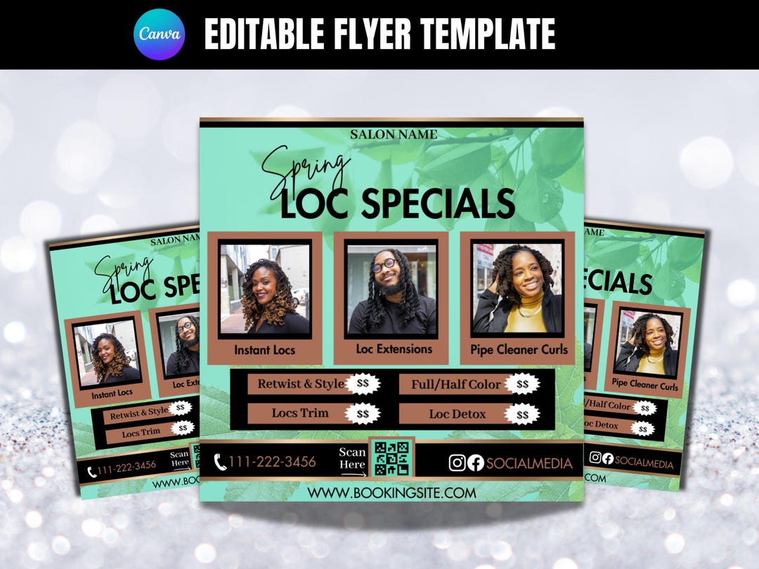 Spring Loctitian Flyer, Locs Flyer, Retwist Flyer, Loc Specials, Loc ...