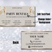 Party Rental Business Card Template: DIY Canva Design - Etsy