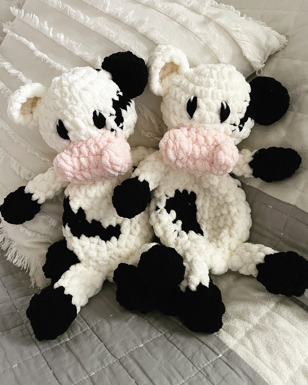 Millie the Moomoo CUSTOM Lovey, Crochet Cow, Cow Amigurumi, Cow Baby ...