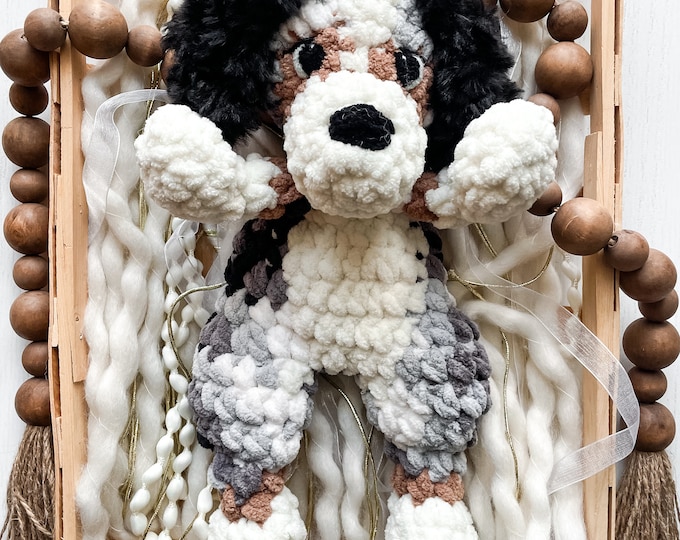 Crochet CUSTOM Australian Shepherd Lovey, Australian Shepherd Lover ...
