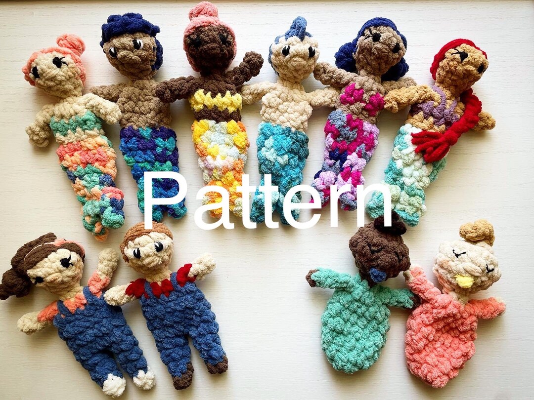 The Scrappy People PATTERN, Amigurumi Mermaid, Amigurumi Baby Doll ...