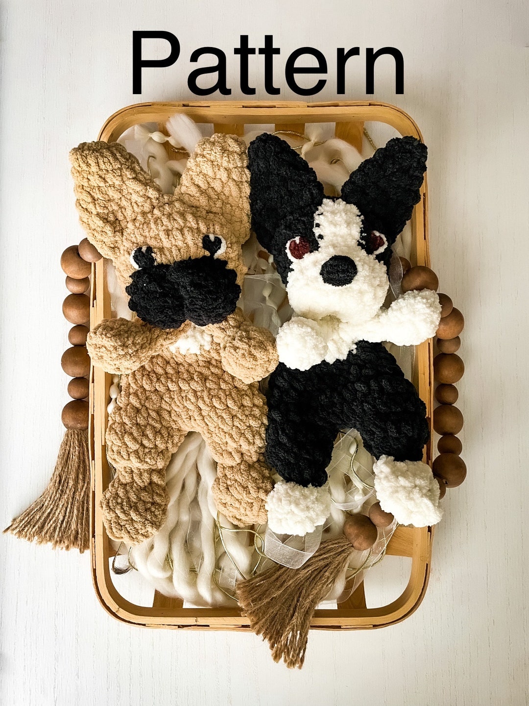 French Bulldog Crochet Pattern, Boston Terrier Crochet Pattern ...