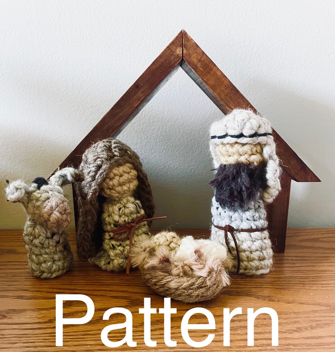 The Scrappy Nativity BASIC Pattern, Crochet Nativity Set, Heirloom ...