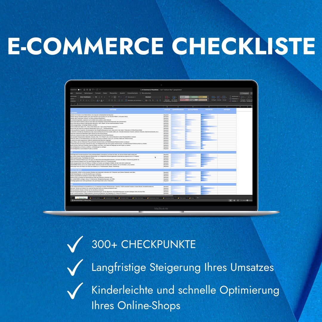 E-commerce Checklist for Optimizing Your Online Shop shopify - Etsy