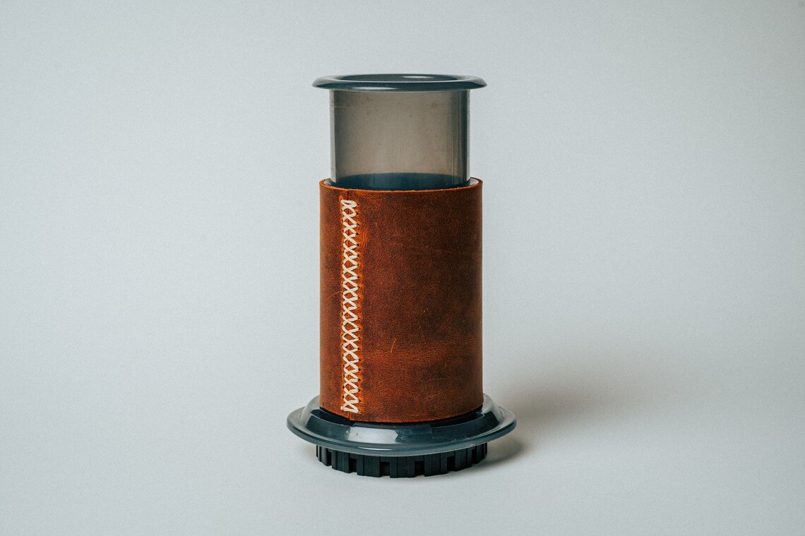 Handmade Leather Sleeve for Aeropress – Durable Coffee Accessory ...