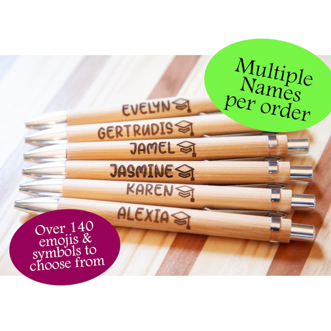 CLASS SET Pens Personalized Gift | Teachers Individual Names Bulk ...