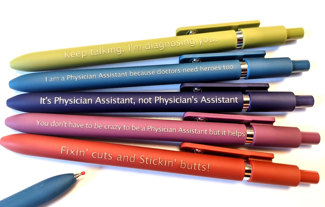 Physician Assistant Personalized Pens｜set of 5 Custom Laser Engraved ...