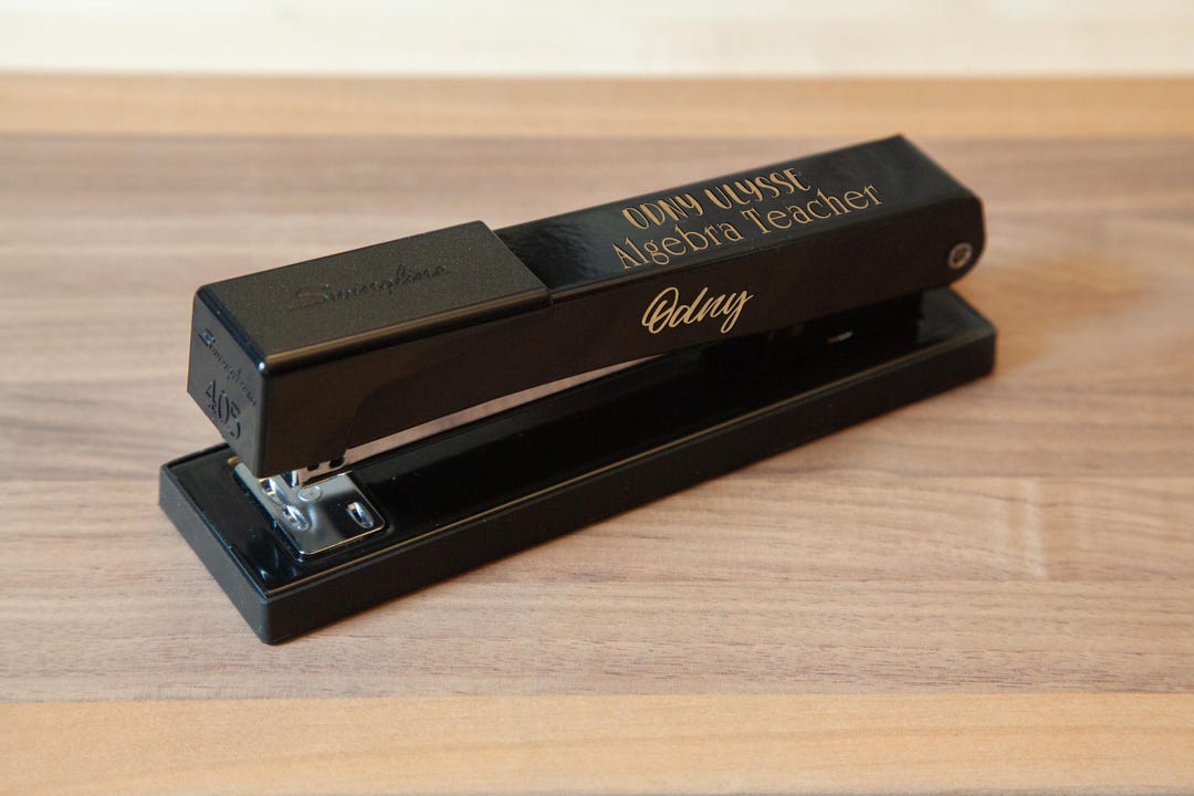SHIPS FAST Personalized Stapler | Desk Name Plate | Custom Laser ...