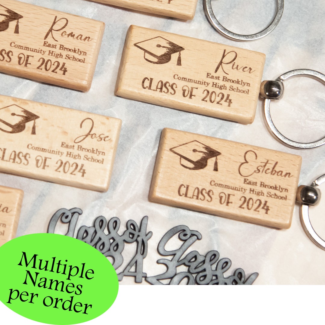 CLASS SET Graduation Keychains Personalized for Teachers Individual ...