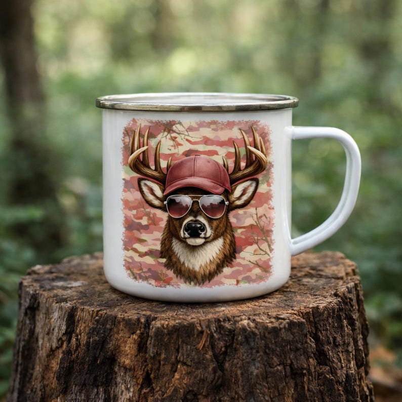 Pink Camo Deer Clipart | Buck With Sunglasses (digital Download) - Etsy