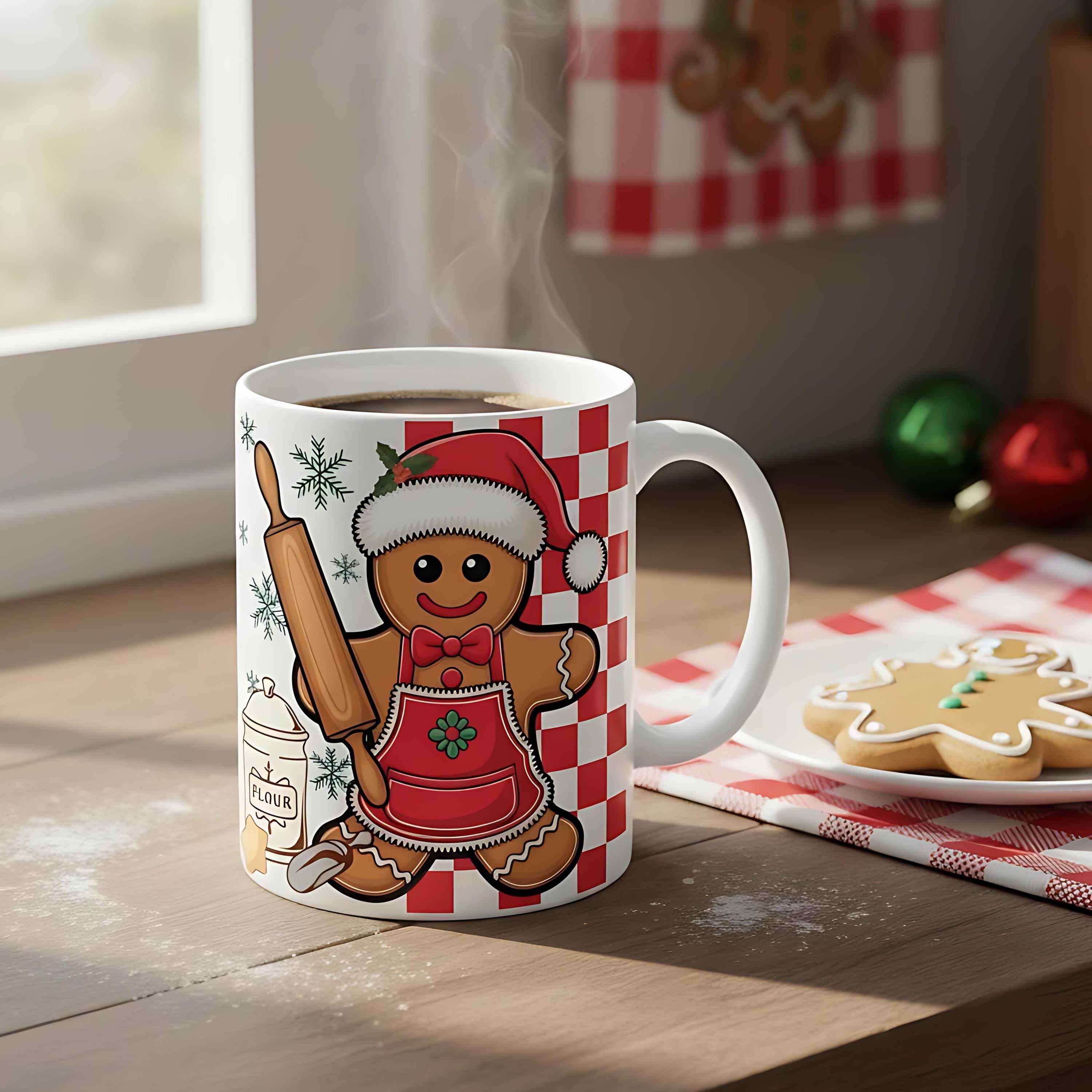 Gingerbread Man Christmas Clipart: Holiday Cookie Kitchen Art PNG ...