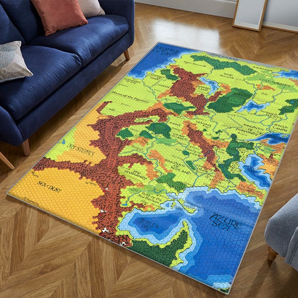 World Map Rug - Etsy