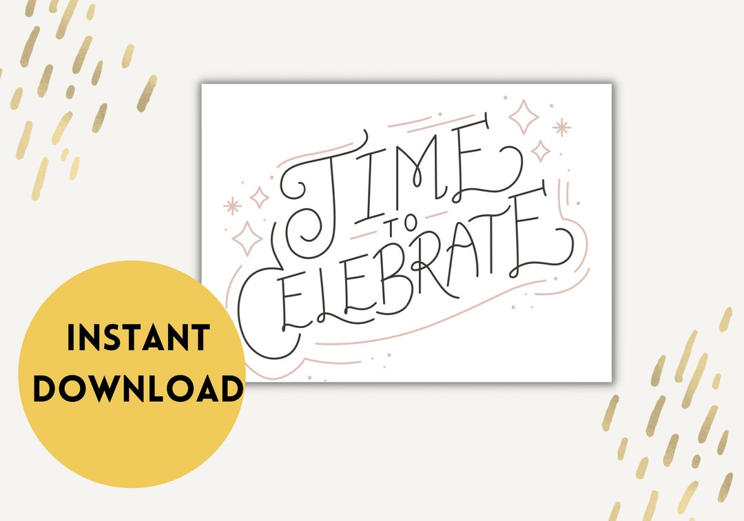 Printable Celebration Card - Congratulations - Celebration - Graduation ...