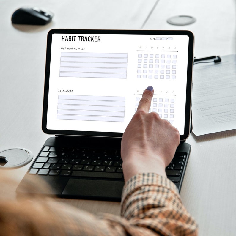 Weekly Habit Tracker Daily Routine Planner Routine - Etsy