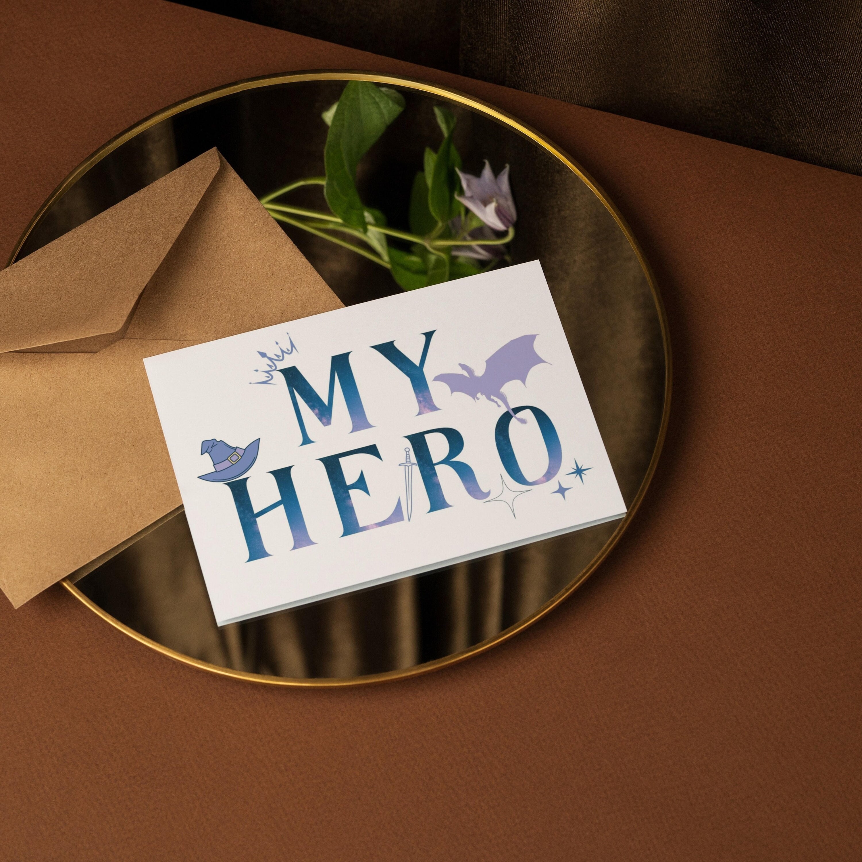Printable My Hero Father's Day Card,dragon Art Card for Daddy,hero ...