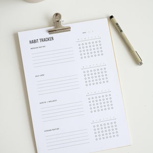 Weekly Habit Tracker, Daily Routine Planner, Routine Checklist, Habit ...