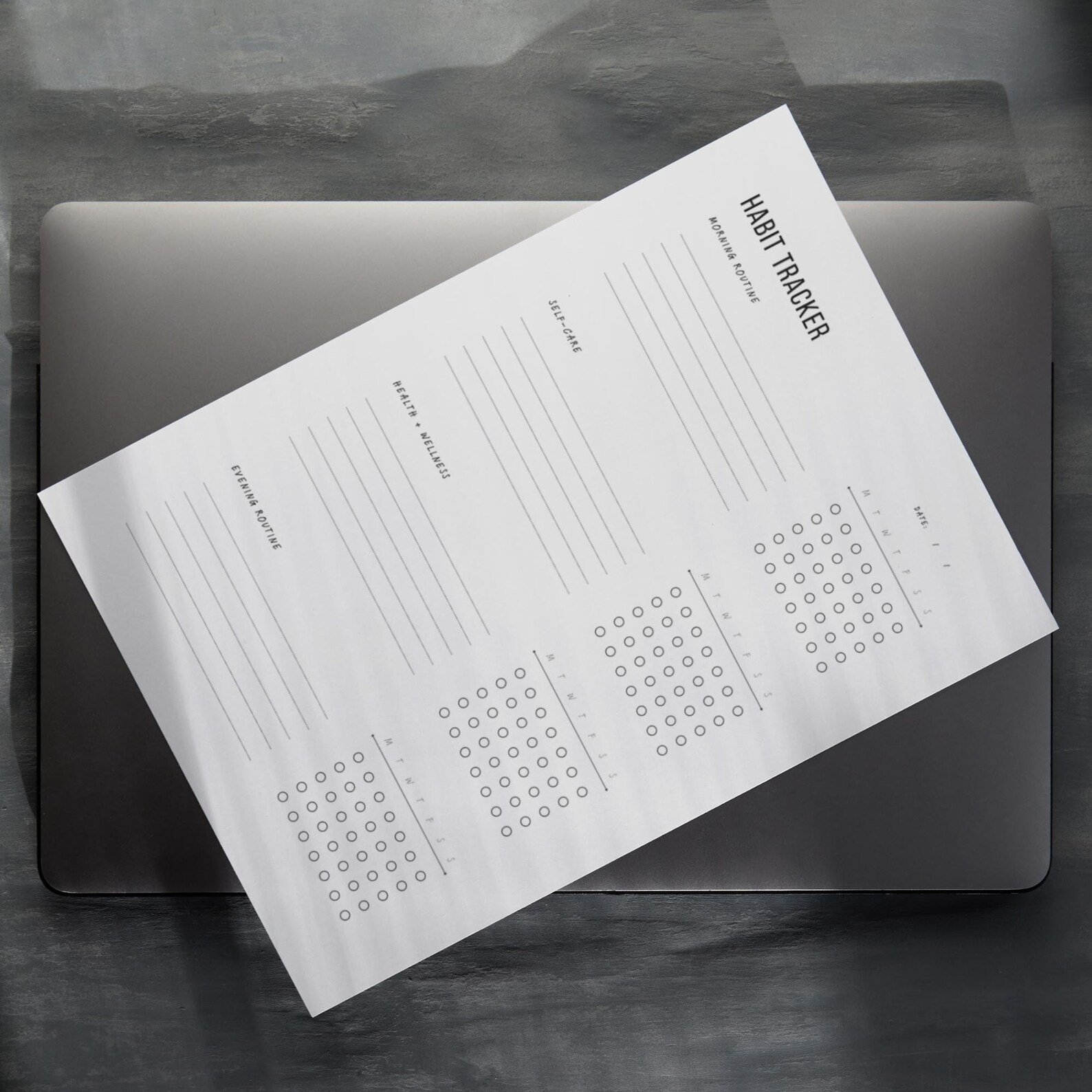 Weekly Habit Tracker Daily Routine Planner Routine - Etsy