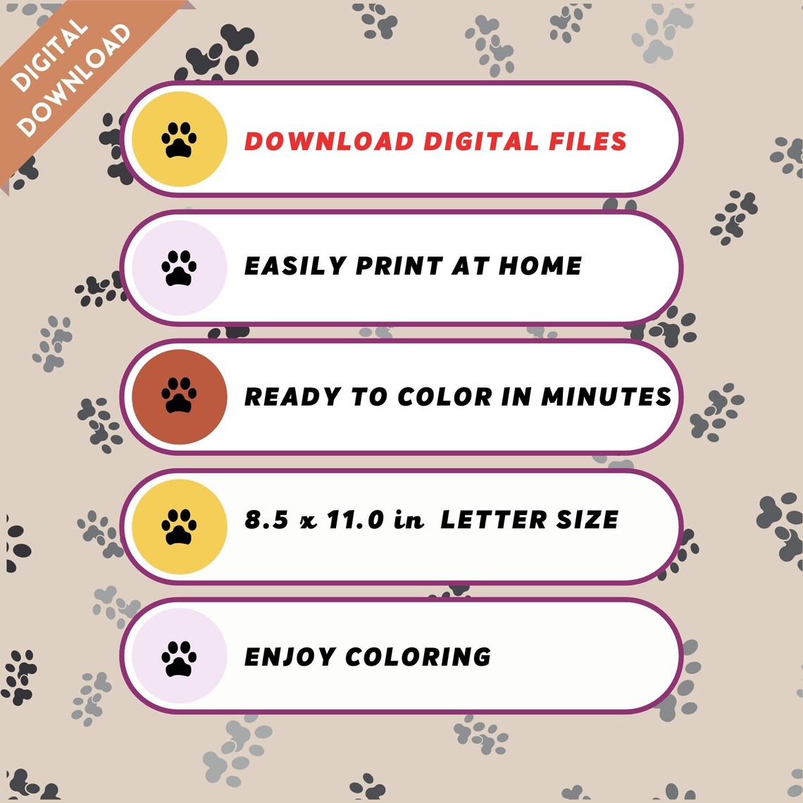 25 Wolf Coloring Pages for Adults, Printable Pdf, Instant Download, for ...