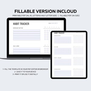 Weekly Habit Tracker, Daily Routine Planner, Routine Checklist, Habit ...