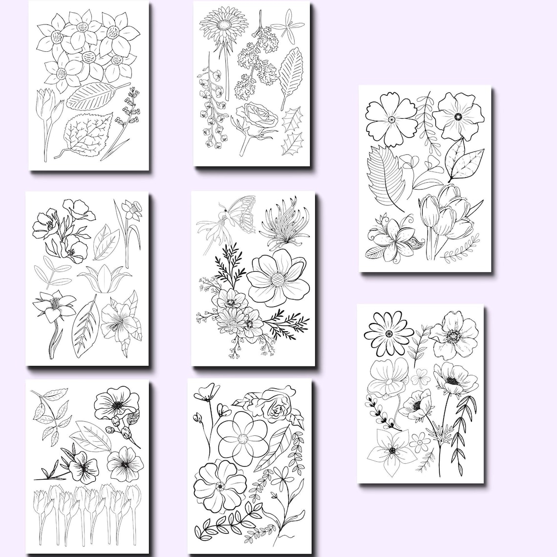 Coloring Pages for Kids and Adults, Digital Coloring Pages, Printable ...