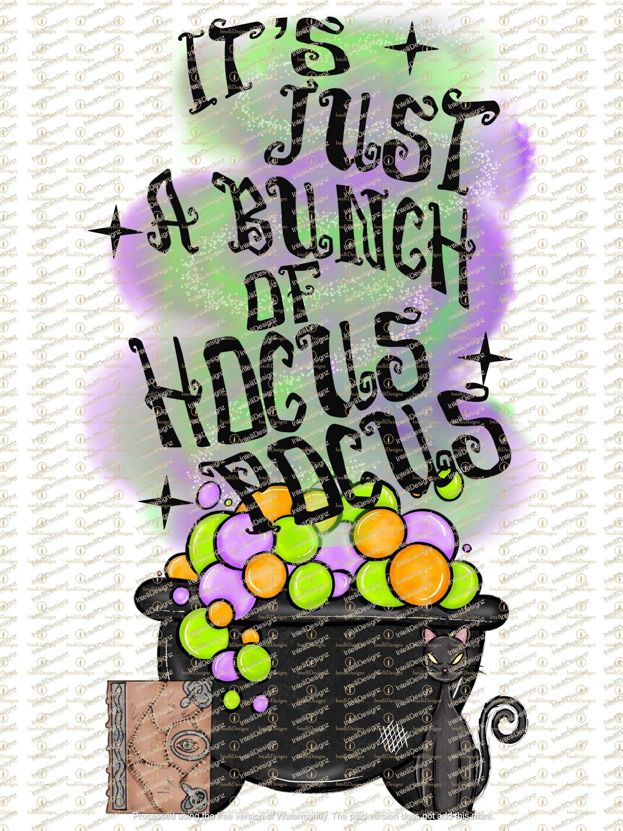 Just a Bunch of Hocus Pocus Halloween PNG, Witch Sisters, Spooky Season ...