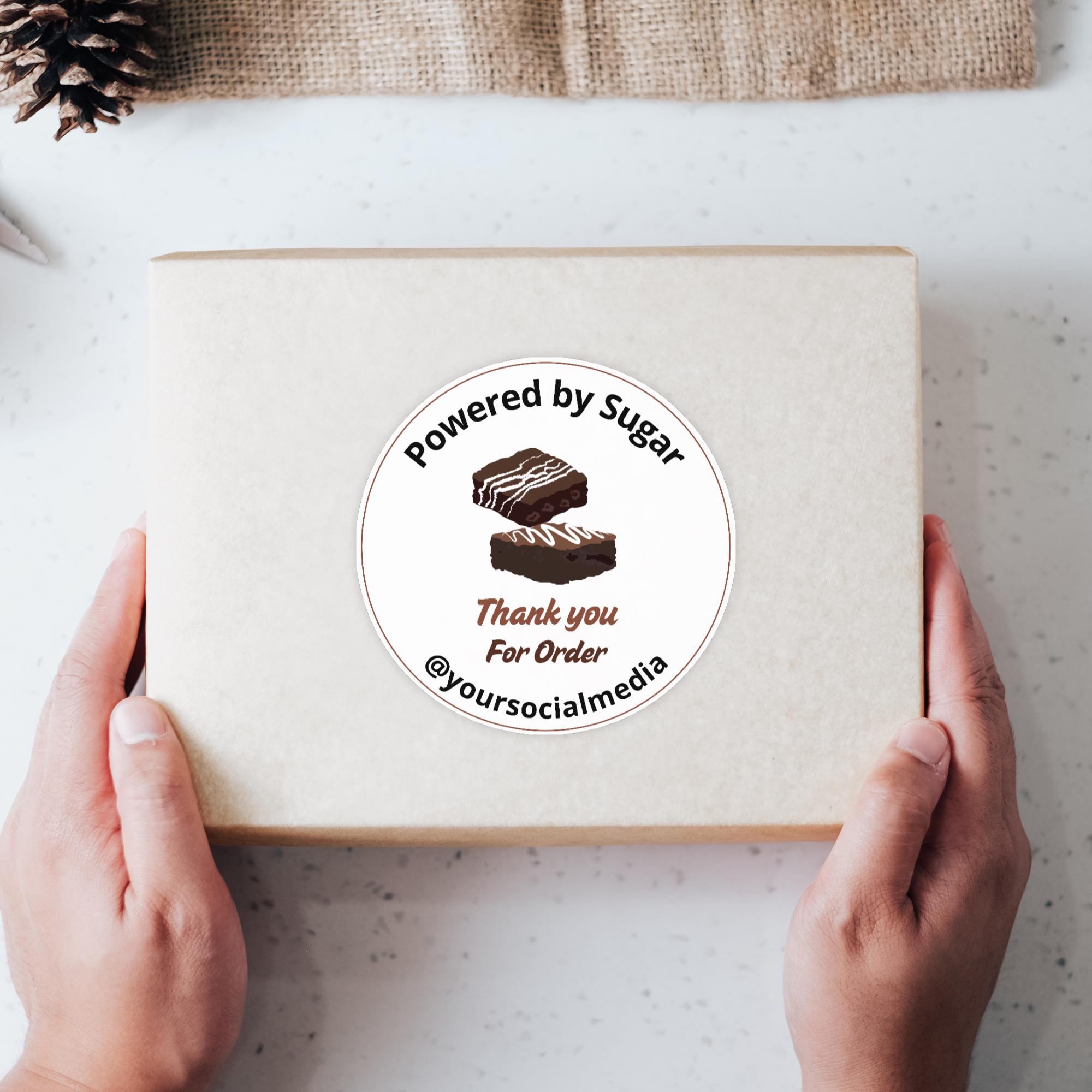 Editable Bakery Sticker Template | Canva Cake Label Design | Bakery ...