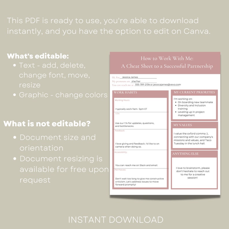 Digital Download, Employee Engagement, Get-to-know Me Template, Culture ...