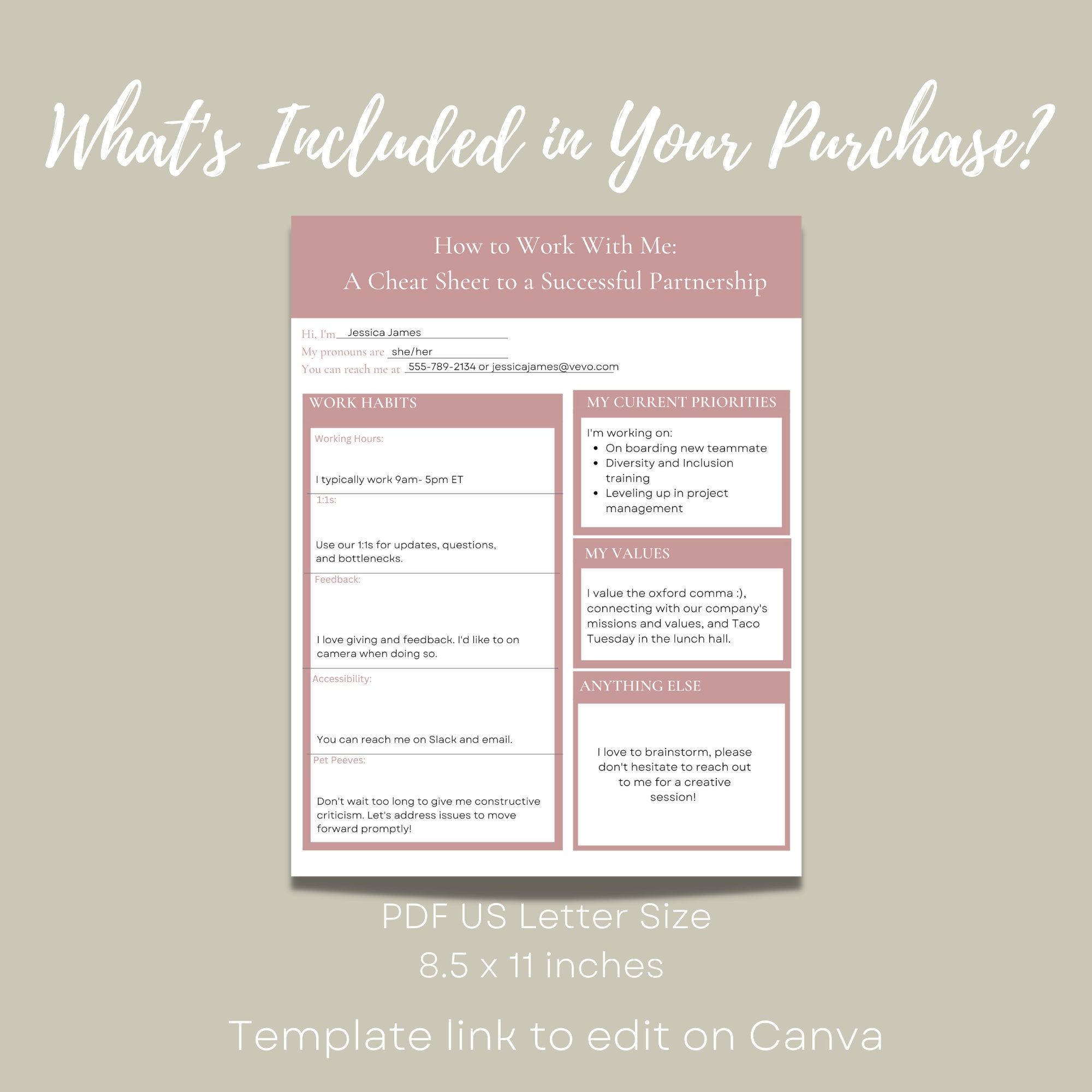 Digital Download, Employee Engagement, Get-to-know Me Template, Culture ...
