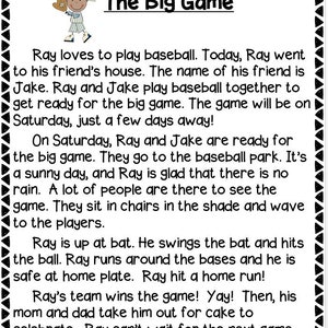 Vowel Team Reading Passages | Long A | Phonics - Etsy