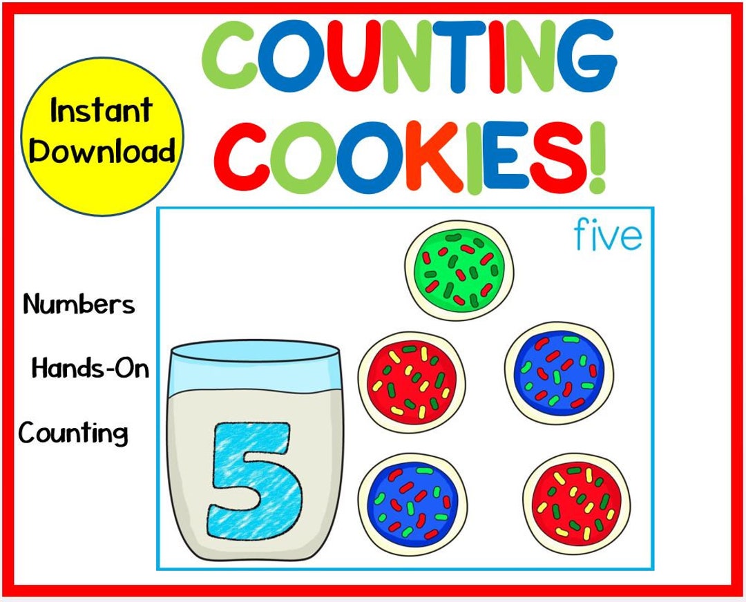 Counting Cookies / Numbers / Math / Manipulatives / Homeschool ...