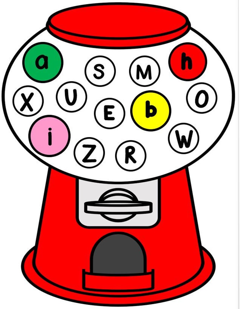 Gumball Uppercase / Lowercase Letter Match Game - Etsy