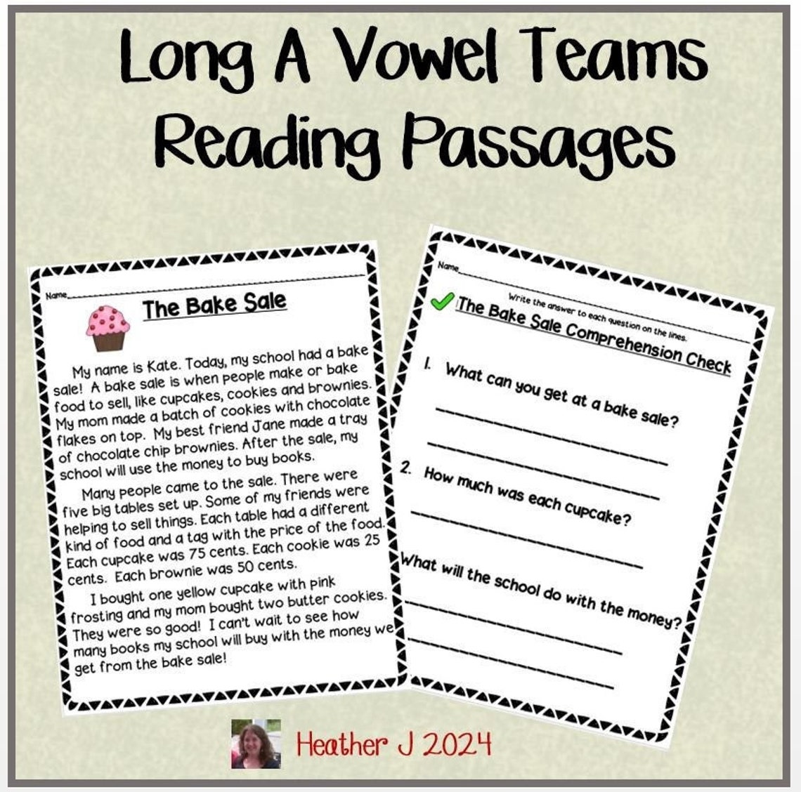 Vowel Team Reading Passages | Long A | Phonics - Etsy