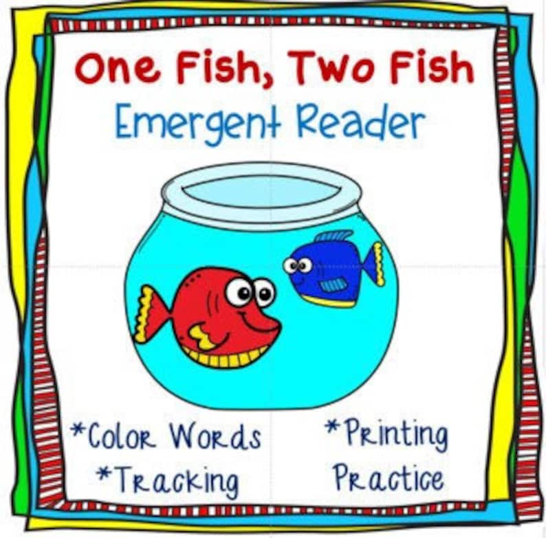 One Fish, Two Fish Emergent Reader - Etsy