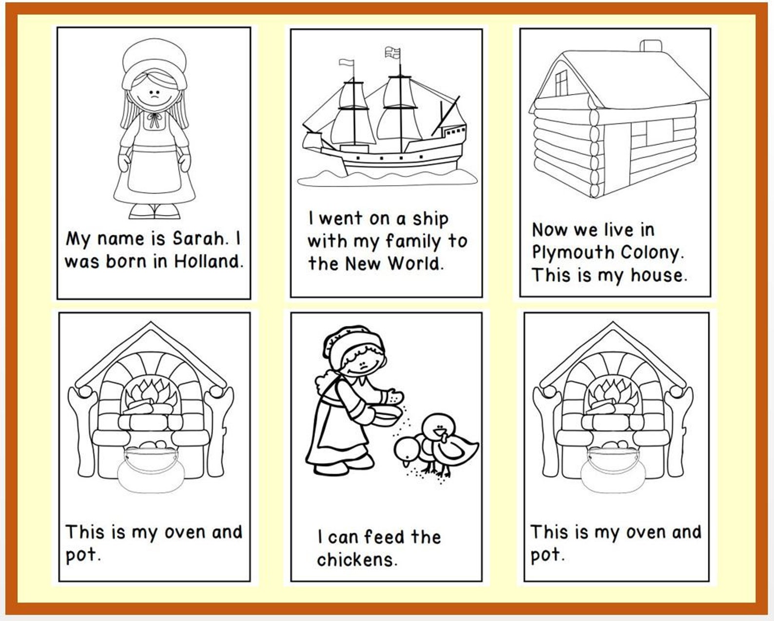 Thanksgiving / Pilgrims / Social Studies / Beginning Readers ...