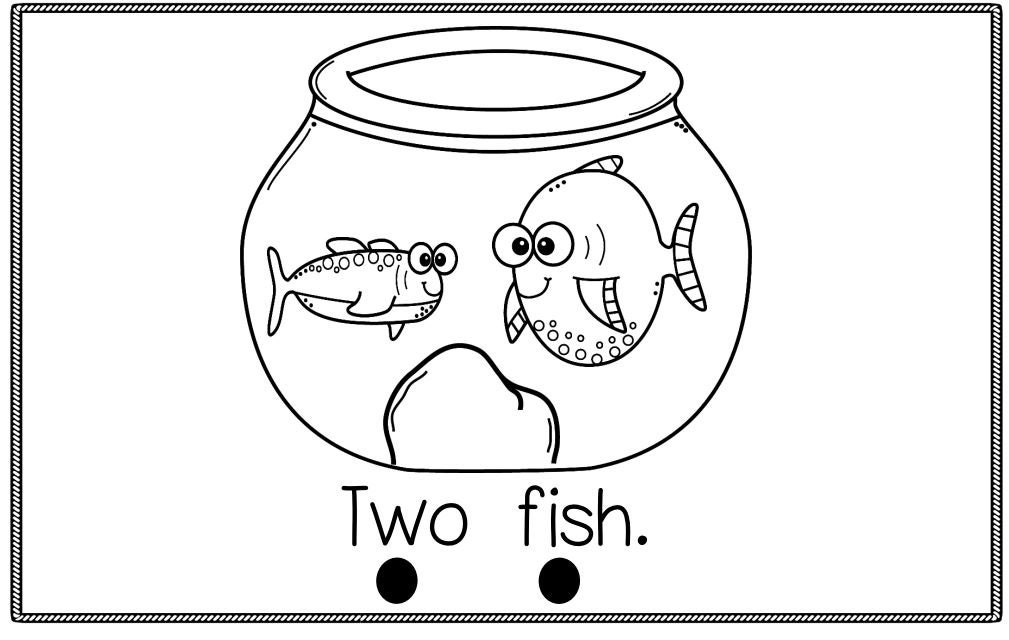 One Fish, Two Fish Emergent Reader - Etsy