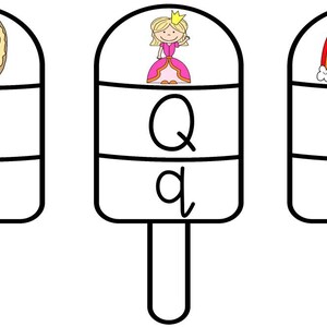 Popsicle Letter Sound Printable Match Game - Etsy