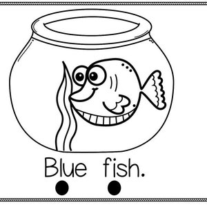 One Fish, Two Fish Emergent Reader - Etsy