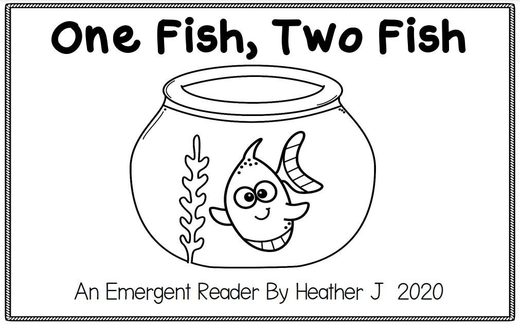 One Fish, Two Fish Emergent Reader - Etsy