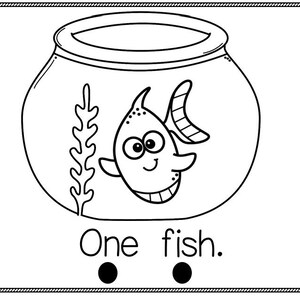 One Fish, Two Fish Emergent Reader - Etsy