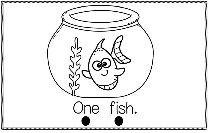 One Fish, Two Fish Emergent Reader - Etsy