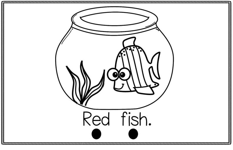 One Fish, Two Fish Emergent Reader - Etsy