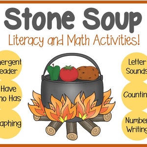 Stone Stoup Reading and Math Printable Activities ******** INSTANT ...